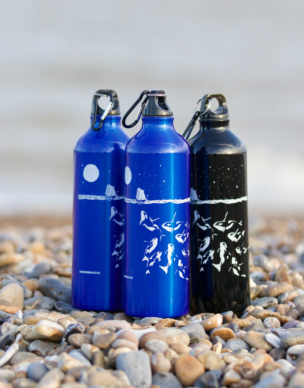 Midnight Orca - 770ml killer whale water bottle – Dario Design